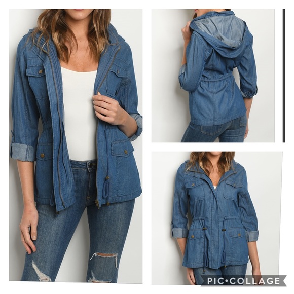 The Ivory Elephant | Jackets & Coats | 34 Sleeve Classic Denim Jacket ...